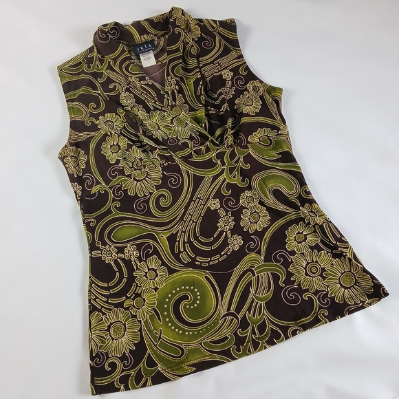 Jkla | Tops | Jkla Sleeveless Floral Blouse | Poshmark